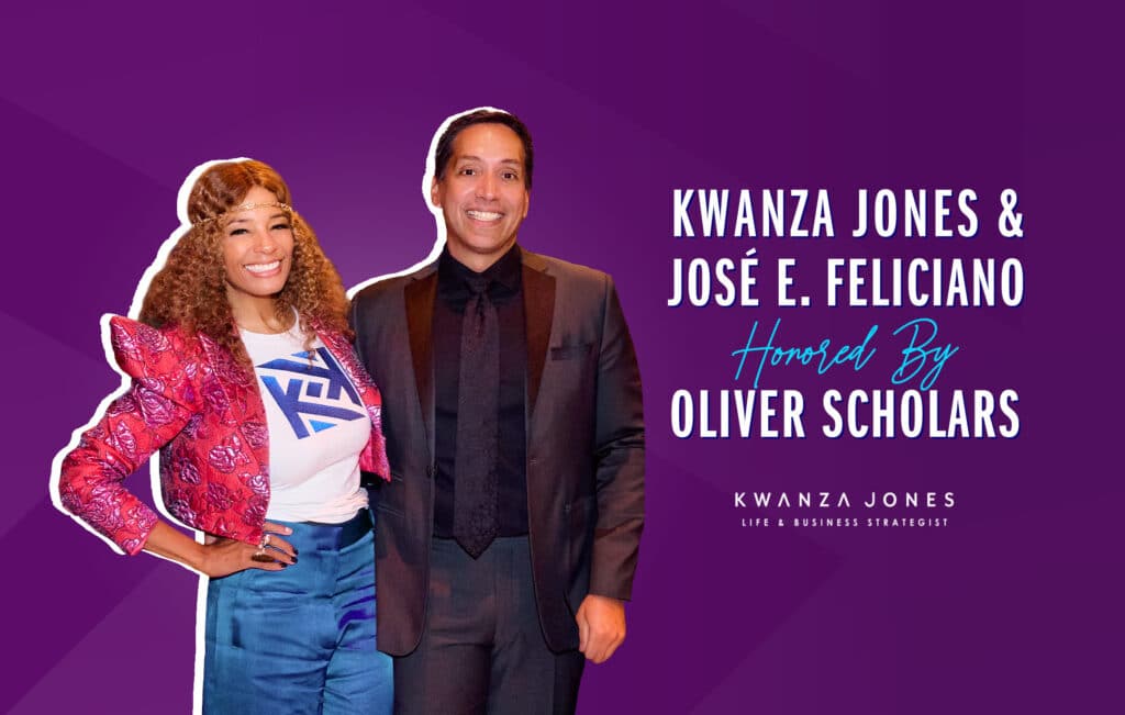 Kwanza Jones & José E. Feliciano Honored by Oliver Scholars - Kwanza Jones
